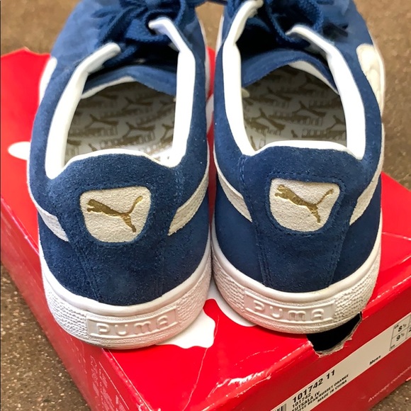 Puma | Shoes | Puma Suede Men Blue In Color | Poshmark